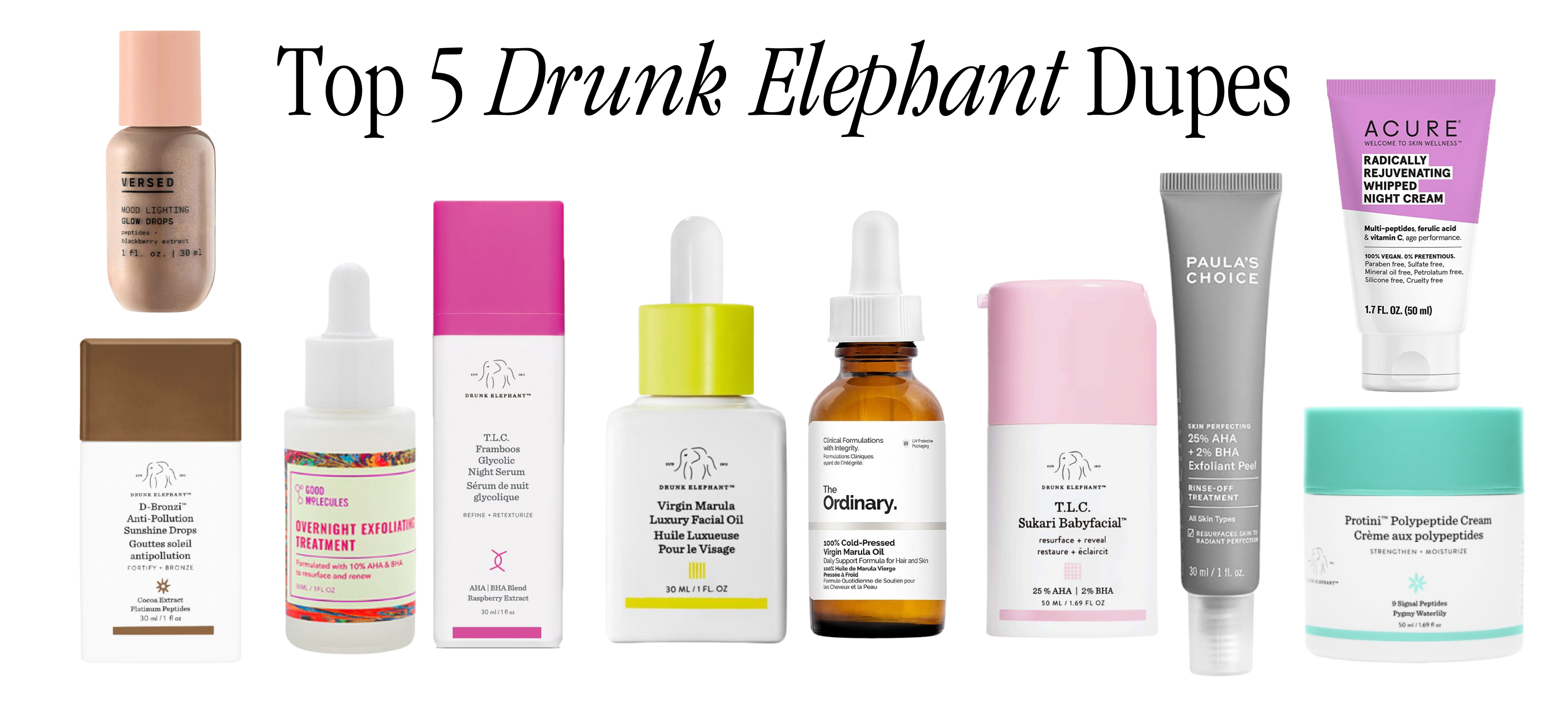 Top Drunk Elephant Dupes You Need in Your Life – Brandefy