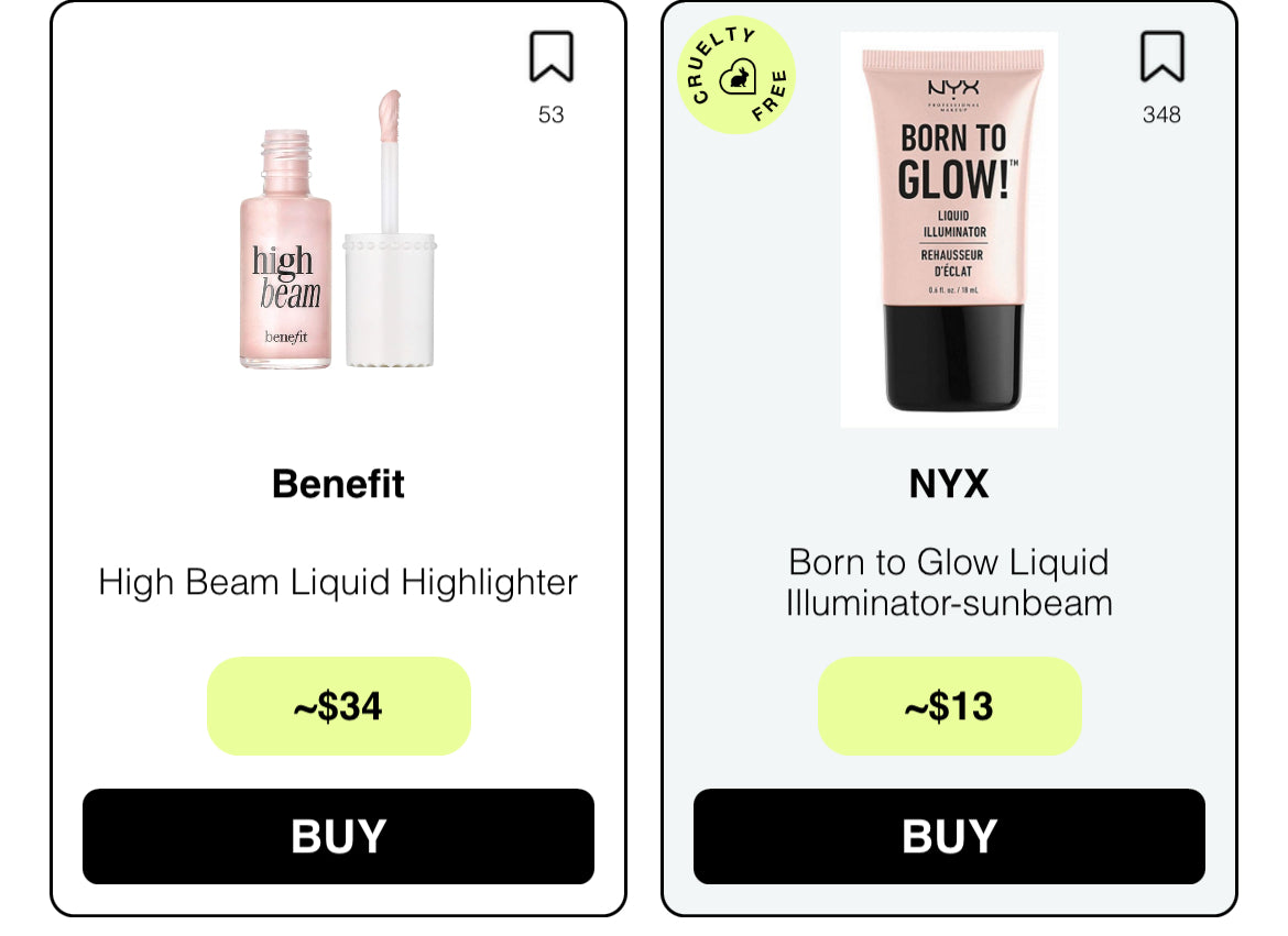 Benefit High Beam Liquid Highlighter Alternative – Brandefy