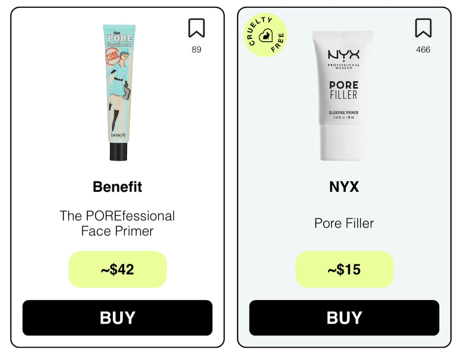 Benefit The POREfessional Face Primer vs NYX Pore Filler – Brandefy