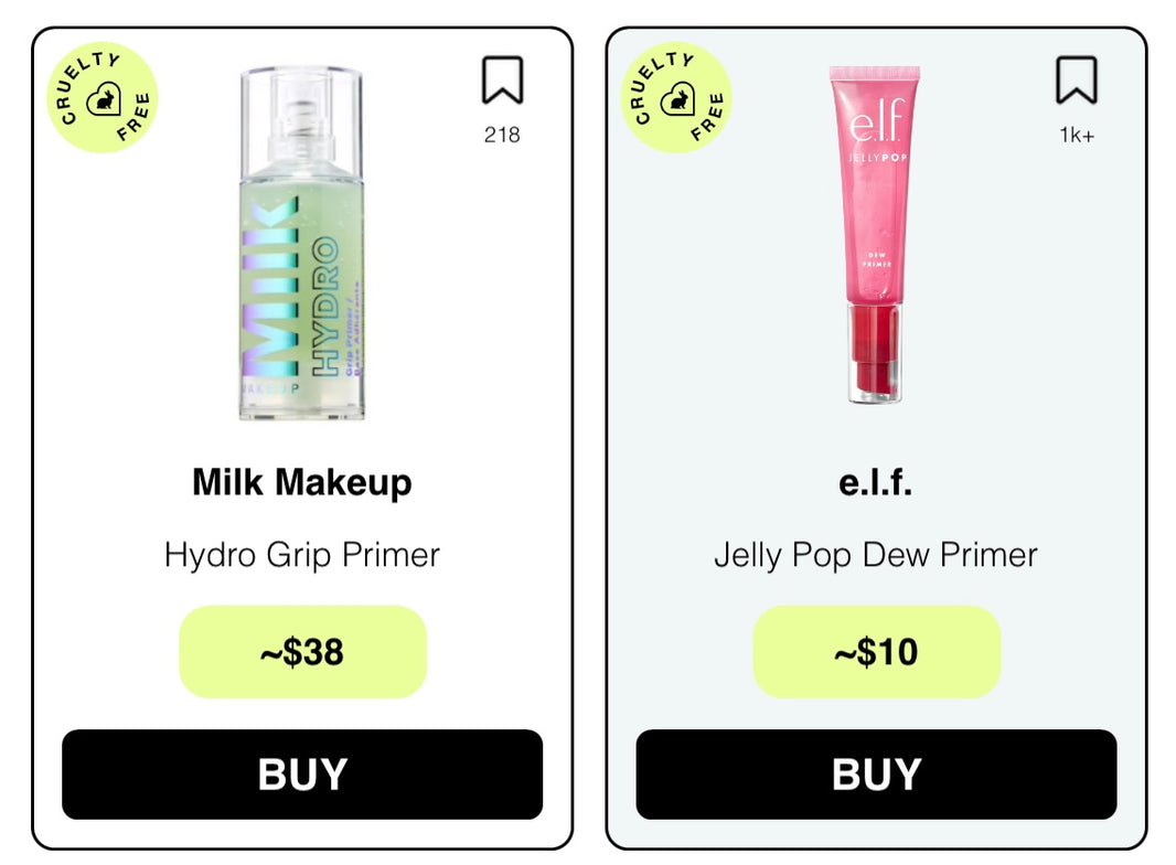 Milk Makeup Hydro Grip Primer vs e.l.f. Jelly Pop Dew Primer – Brandefy